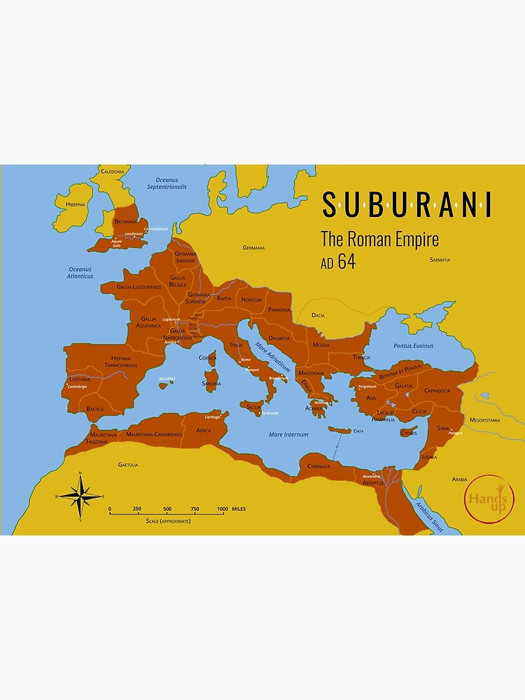 "Suburani map of the Empire in ad 64" Poster for Sale by handsuped ...