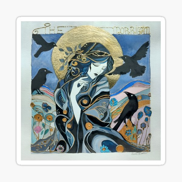 "The Morrigan" Sticker by Justine G. Cappelli | Redbubble