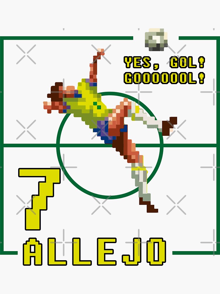 "Allejo Brazil International Super Star Soccer world cup" Sticker for ...