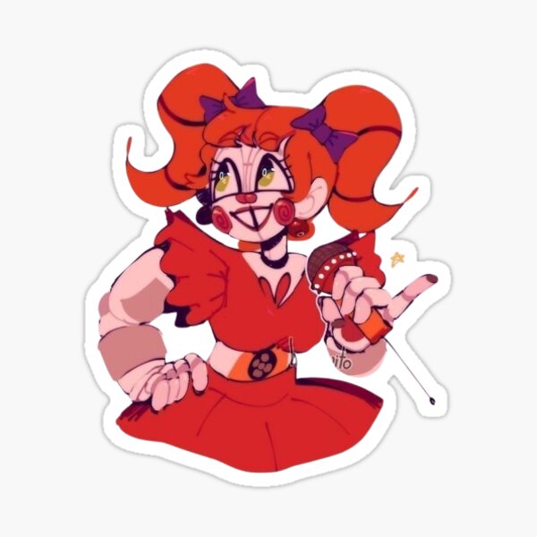 "circus baby" Sticker for Sale by MichelPoulain | Redbubble