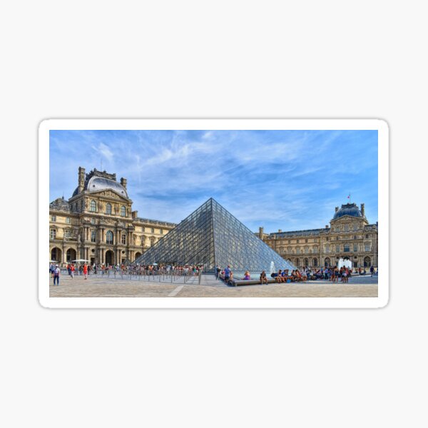"I Love The The Louvre" Sticker by lanrophot | Redbubble