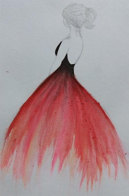 "Red Rose Lady" by Acbery | Redbubble