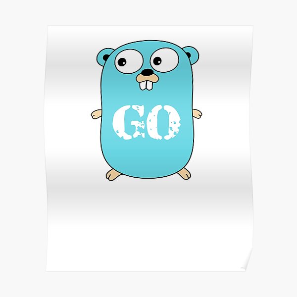 "Go Logo T-Shirt Blue Mascot Transparent Word Text" Poster by ...