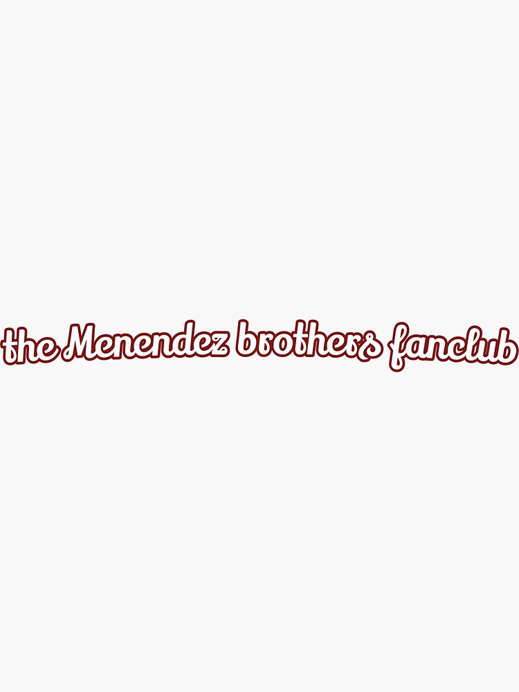 "the Menendez brothers " Sticker for Sale by palmeee117 | Redbubble