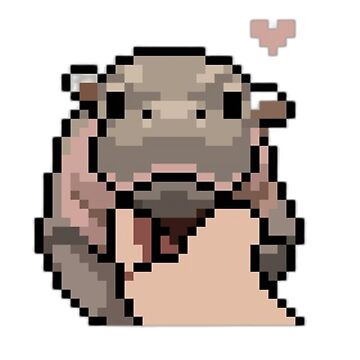 "Moo Deng Pixel " Sticker for Sale by Omegastyle | Redbubble