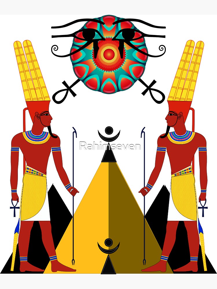 "Ancient Egyptian god Amun Amen Ra Kemetic" Magnet for Sale by ...
