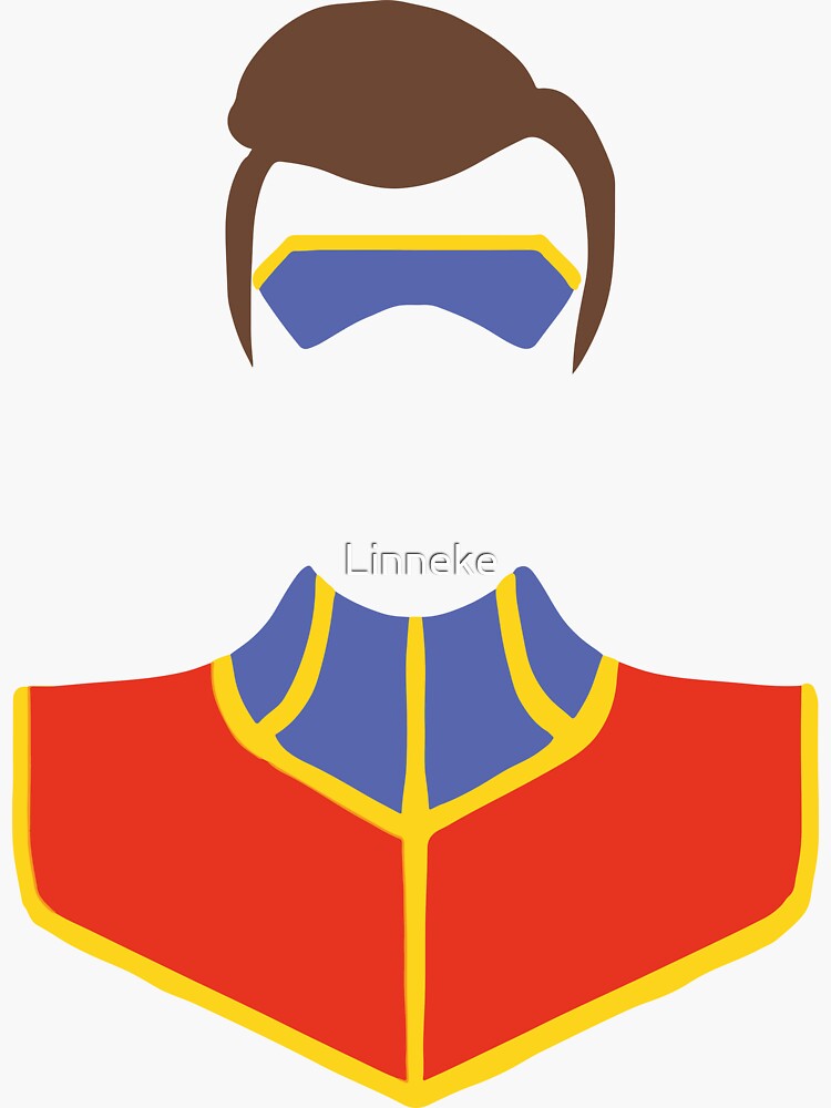 "Captain Man Silhouette - Henry Danger" Sticker for Sale by Linneke ...