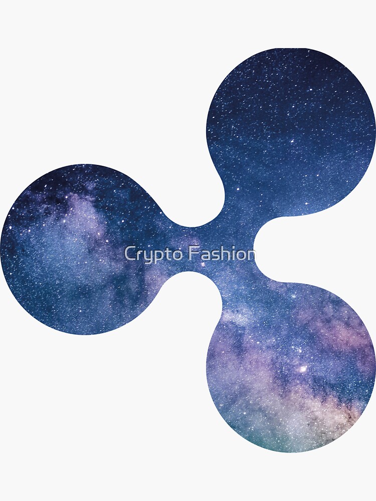 Pegatina «Logotipo de Ripple Universe» de Crypto-Fashion | Redbubble