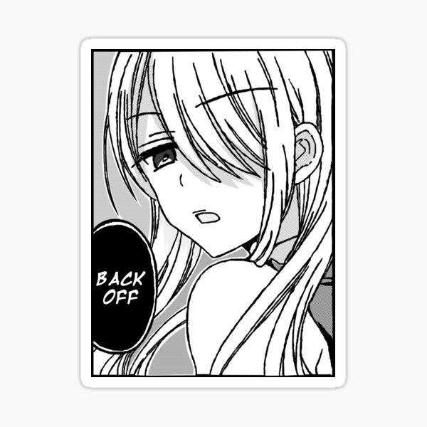 "Satsuki "Back-Off"" Sticker for Sale by Majimashoka | Redbubble