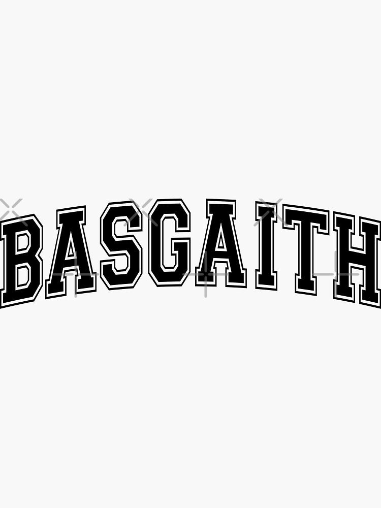 "Basgaith Tourist Travel Black" Sticker for Sale by Hanneliza | Redbubble
