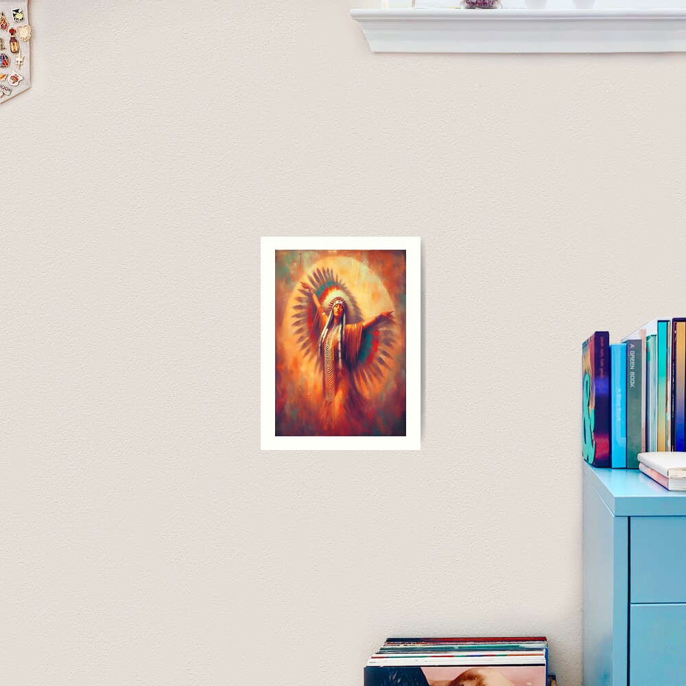 "Native American Indian Woman - She Dances " Sticker for Sale by ...
