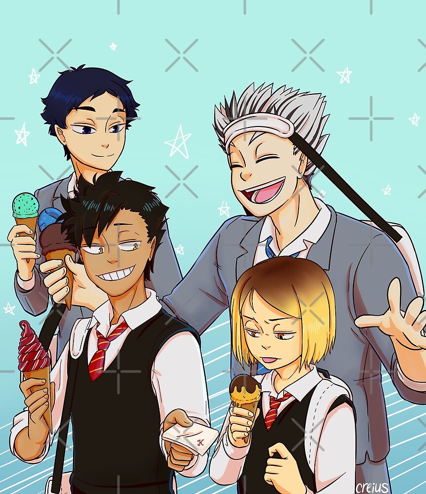 "BokuAkaKuroKen - Haikyuu!!" by pepodesigns | Redbubble