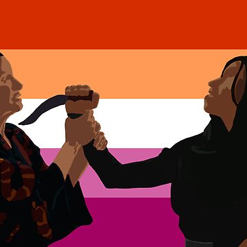 "lesbian flag agathario" Sticker for Sale by leahcho | Redbubble