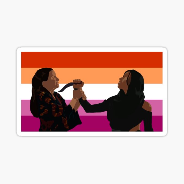 "lesbian flag agathario" Sticker for Sale by leahcho | Redbubble
