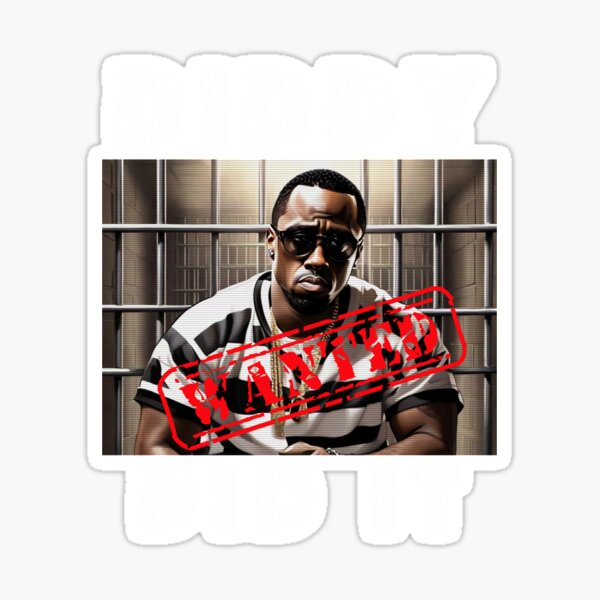 "Diddy in Prison - Diddy Did It" Sticker for Sale by canva-scharmco ...