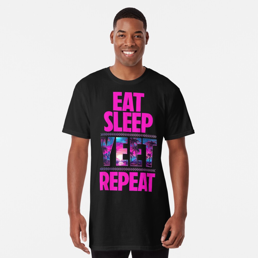 "Eat Sleep Yeet Repeat Pink Ver" Sticker for Sale by FreshHub9 | Redbubble