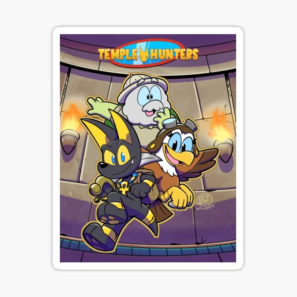 "Temple Hunters Ready for Adventure" Sticker for Sale by ZalarStudios ...