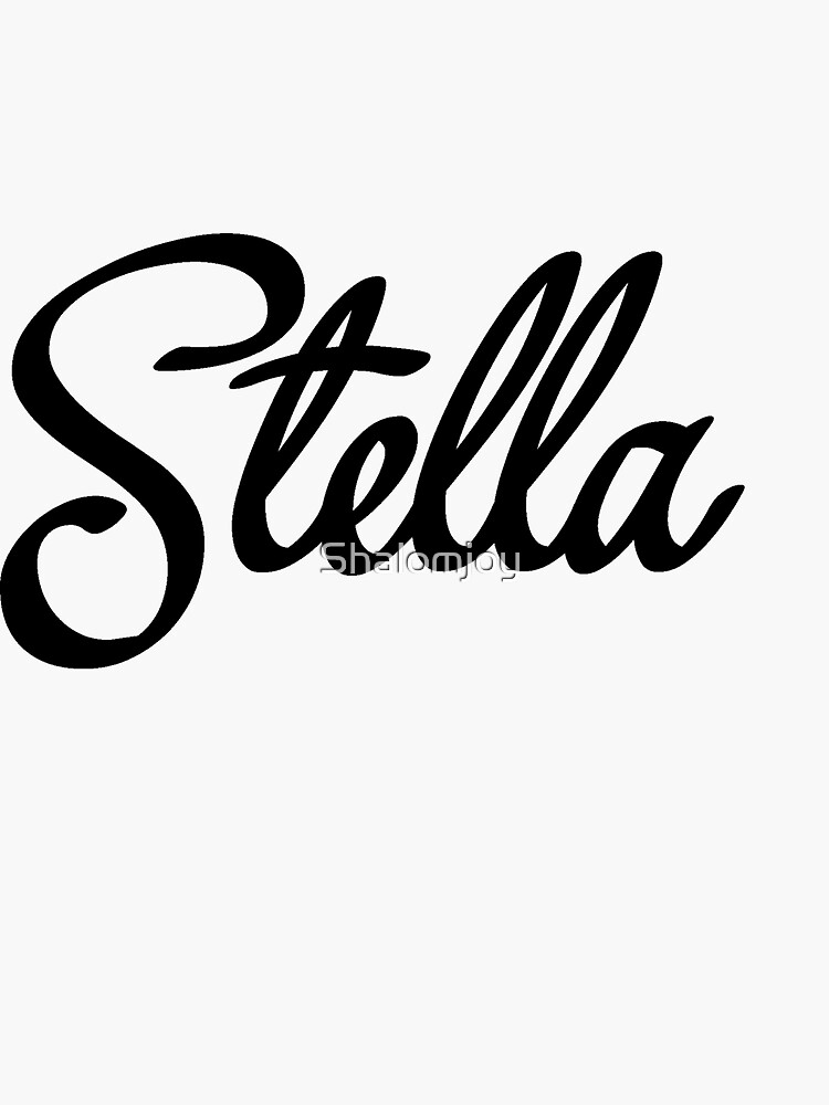 "Stella" Sticker for Sale by Shalomjoy | Redbubble