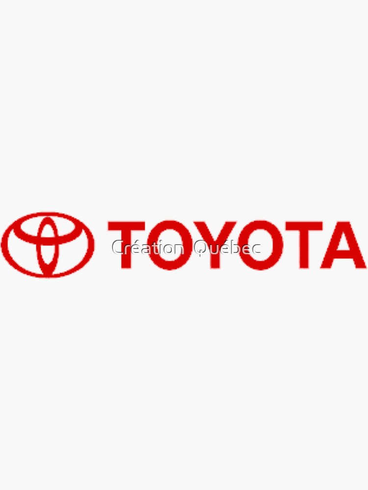 "Toyota" Sticker by PopsQc | Redbubble