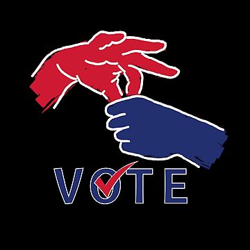"ASL Vote, 2024 USA Election Activism, Hand Sign Language" Sticker for ...