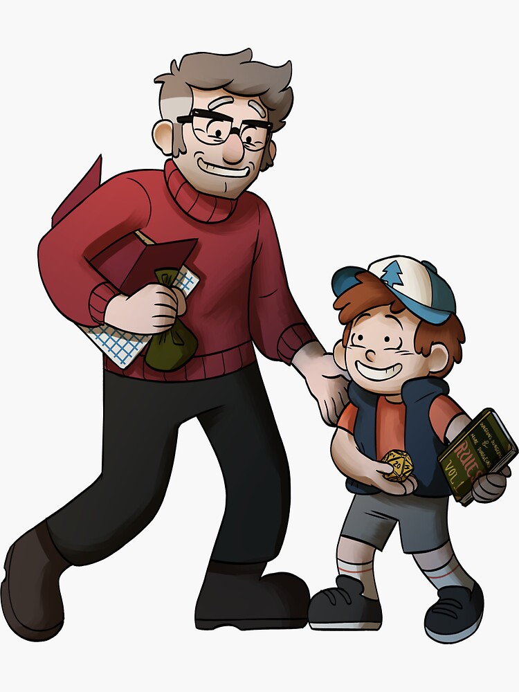 "Nerd Pines- Dipper Pines and Stanford Pines" Sticker for Sale by ...