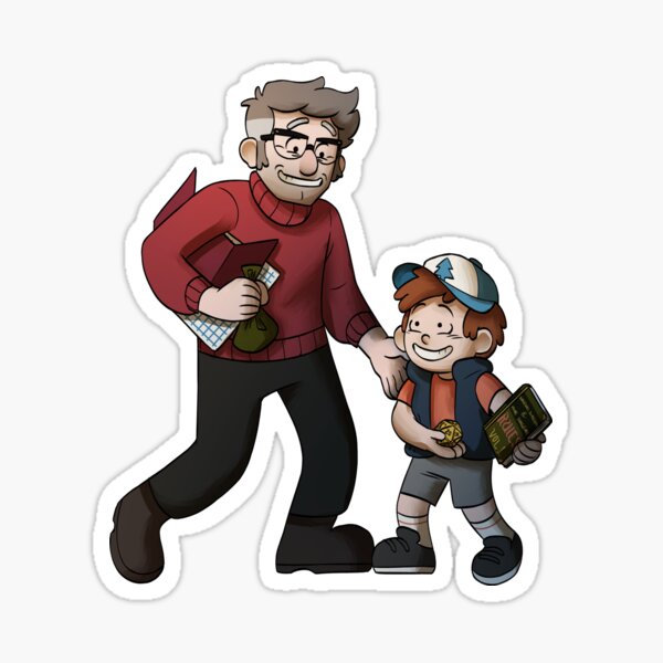 "Nerd Pines- Dipper Pines and Stanford Pines" Sticker for Sale by ...