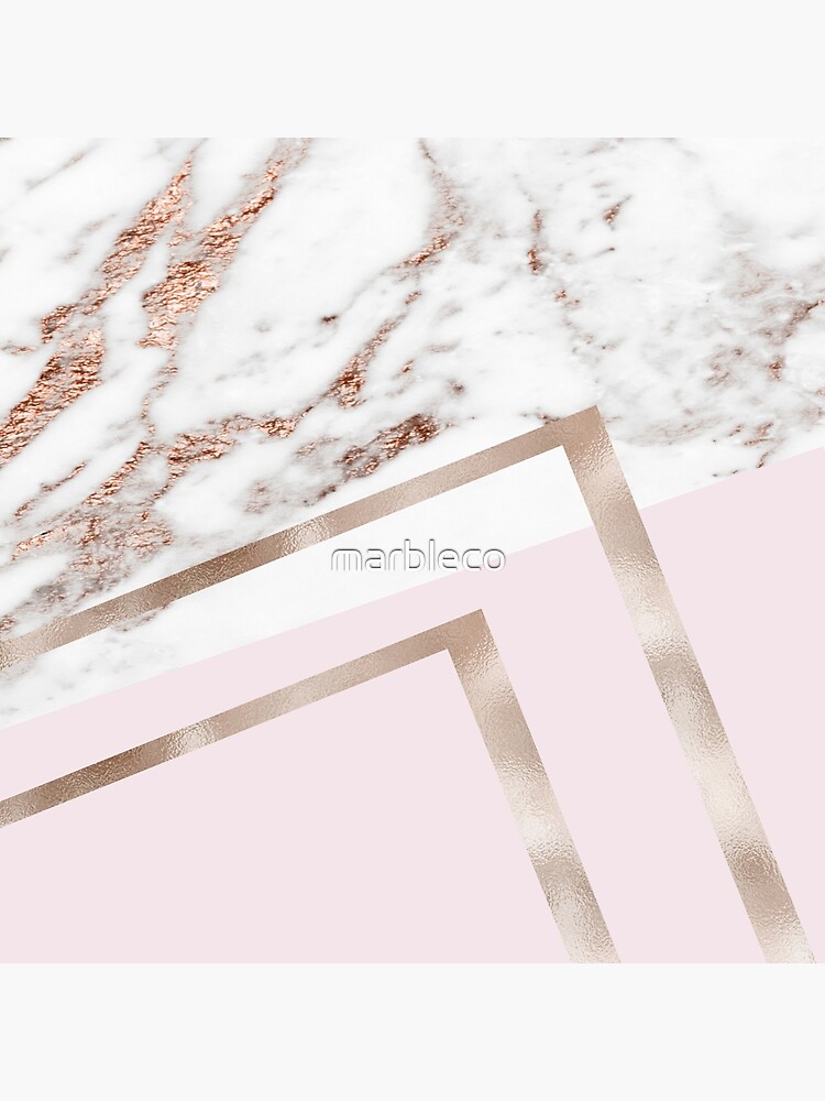 "Geometric marble - luxe rose gold edition I" Throw Pillow for Sale by ...