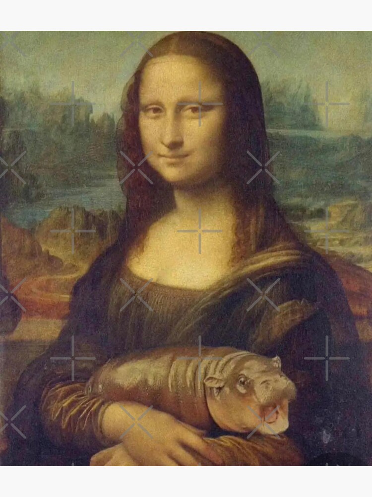 "The Mona Lisa Moo Deng, #moodeng" Poster for Sale by rachimariposa ...