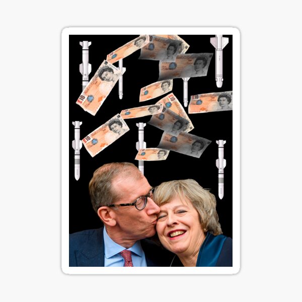 "Raining Bombs And Money" Sticker for Sale by TrainWreckTees | Redbubble