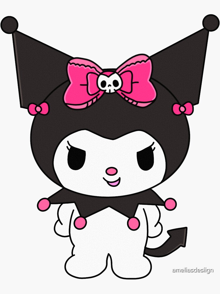 "Kuromi Sanrio" Sticker for Sale by ameliasdesiign | Redbubble