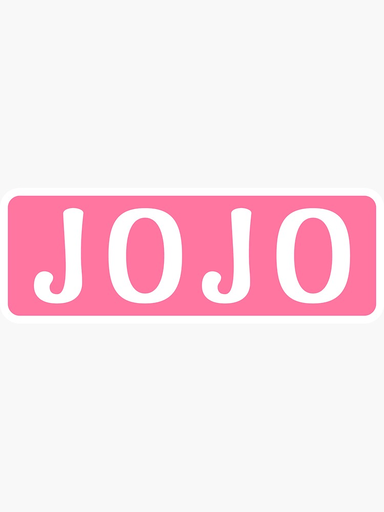"Jojo Name" Sticker for Sale by jeallan | Redbubble