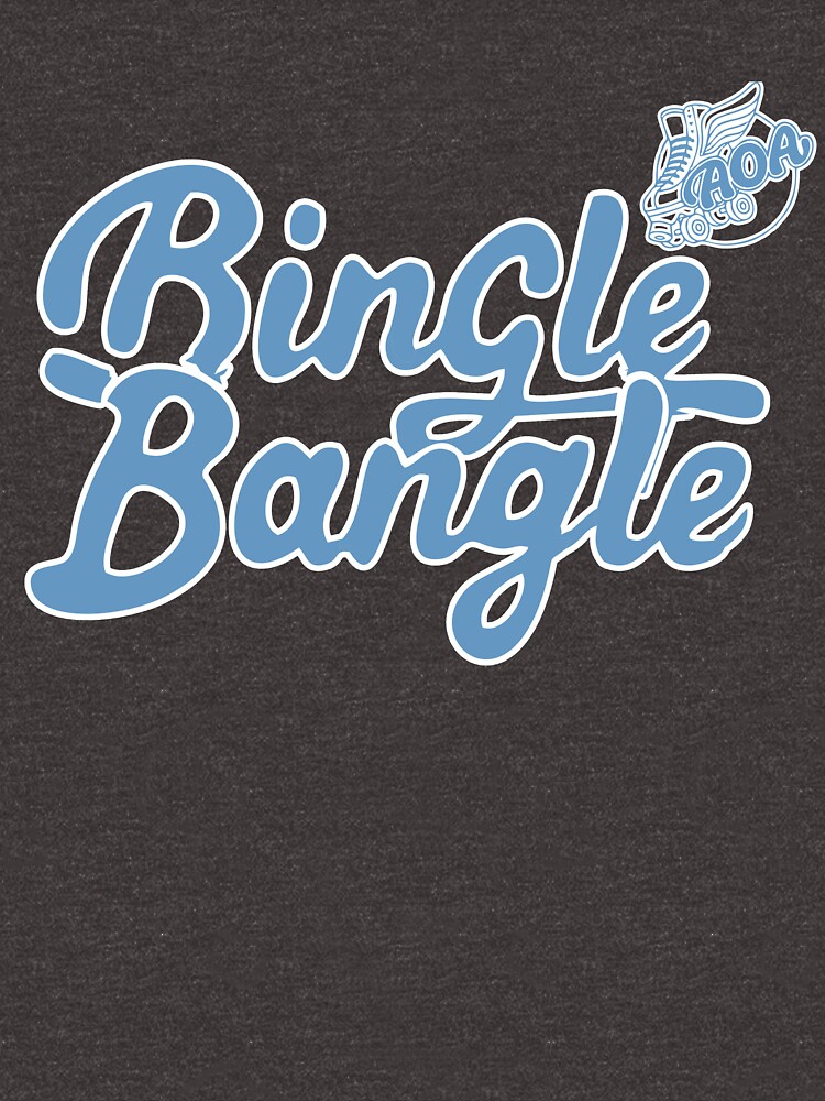 "AOA Bingle Bangle Logo - Blue" T-shirt for Sale by kpopbuzzer ...