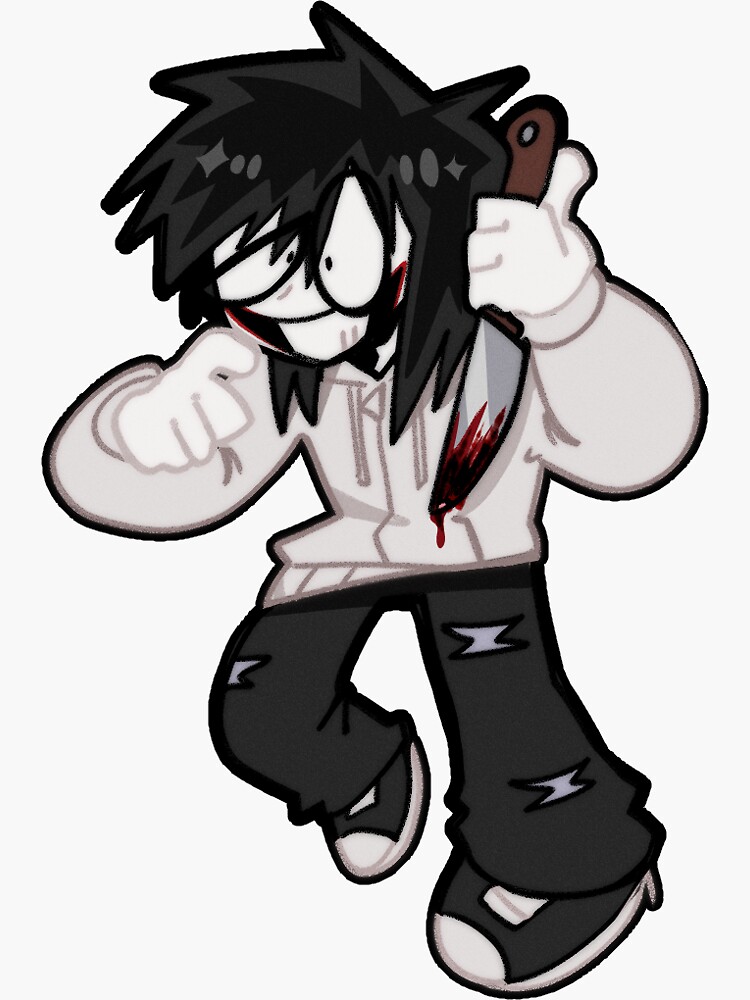 "Creepypasta Jeff The Killer" Sticker by MarcoZ-Art | Redbubble