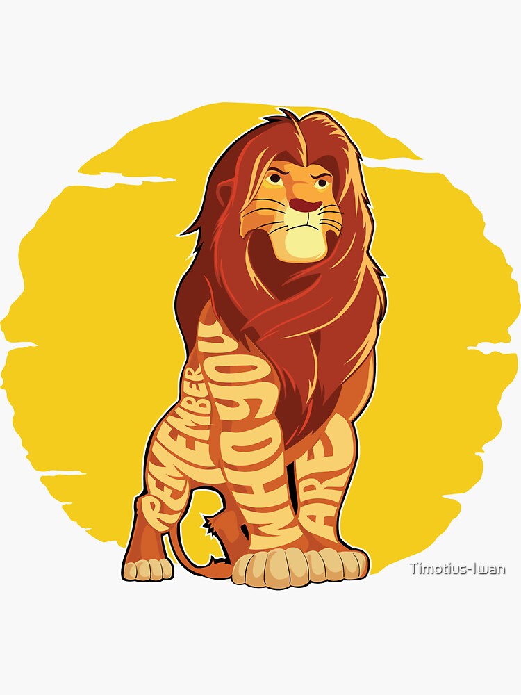 "Lion King Quotes" Sticker for Sale by Timotius-Iwan | Redbubble