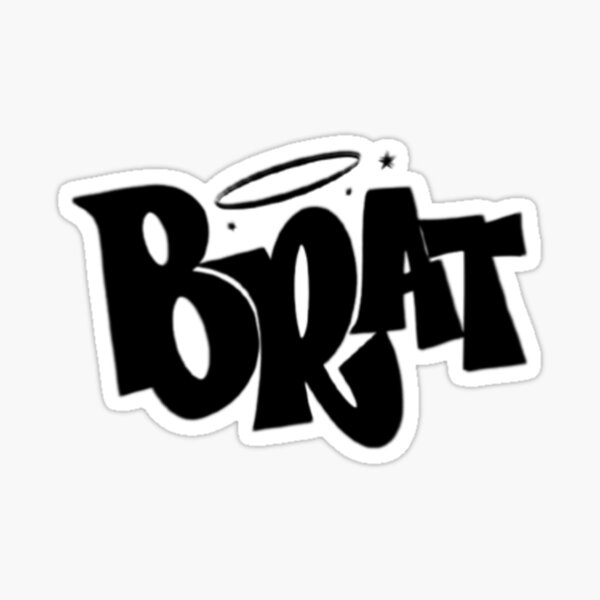 "Brat Charli XCX Logo" Sticker for Sale by aesthetic-finds | Redbubble