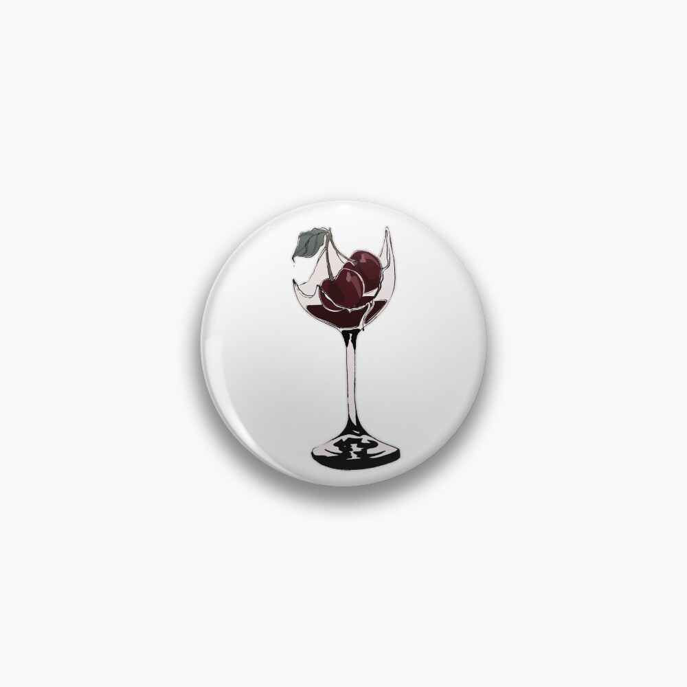 "Cherry Wine Sticker" Sticker for Sale by Honey-cloves | Redbubble