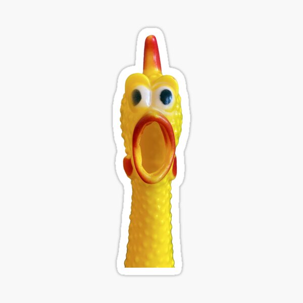 "Shocked Chicken" Sticker for Sale by plunksville | Redbubble