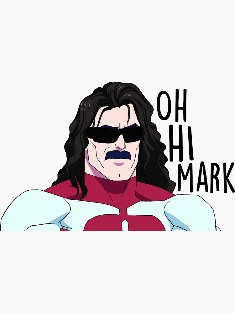"Omni-Man Tommy Wiseau (Tomni-Man)" Sticker for Sale by Gableo | Redbubble
