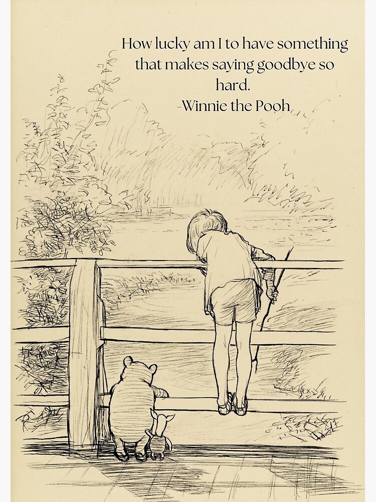 "How Lucky I am Winnie the Pooh poster" Poster for Sale by For-the ...