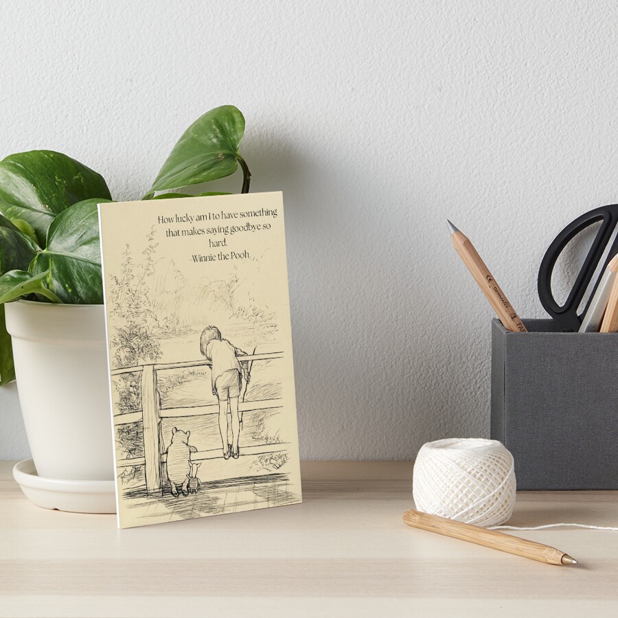 "How Lucky I am Winnie the Pooh poster" Poster for Sale by For-the ...