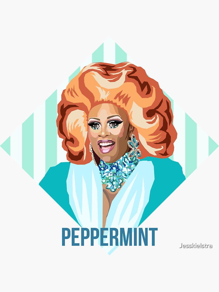 "Peppermint Queen RPDR inspired" Sticker for Sale by Jesskielstra ...