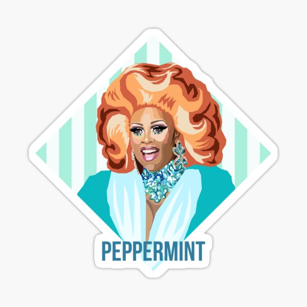 "Peppermint Queen RPDR inspired" Sticker for Sale by Jesskielstra ...