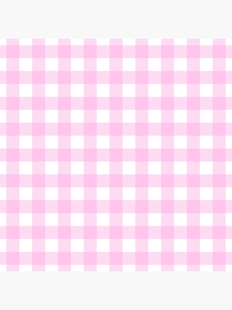 "Light Pink Gingham Pattern " Poster for Sale by newburyboutique ...