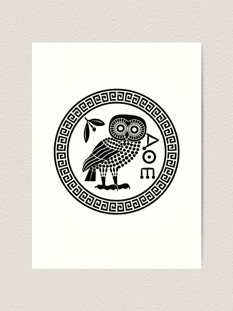 "Athens Ancient Greece Athenian Owl Symbol of Athena | Owl of Athena ...
