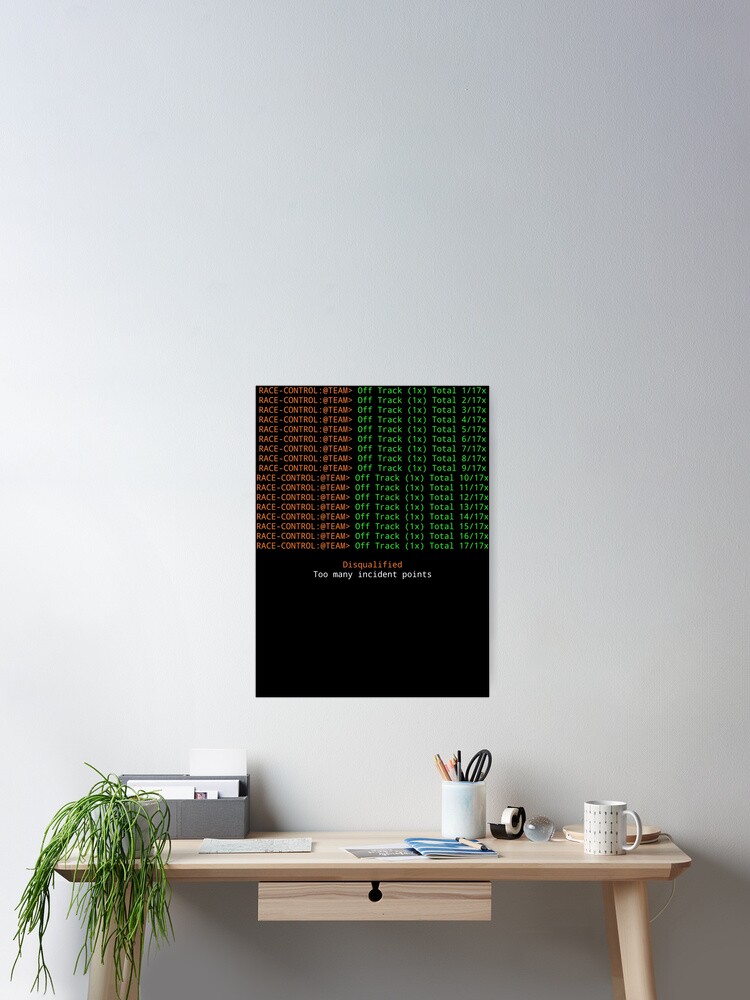 "iRacing 1X" Poster for Sale by Heisenberg4 | Redbubble