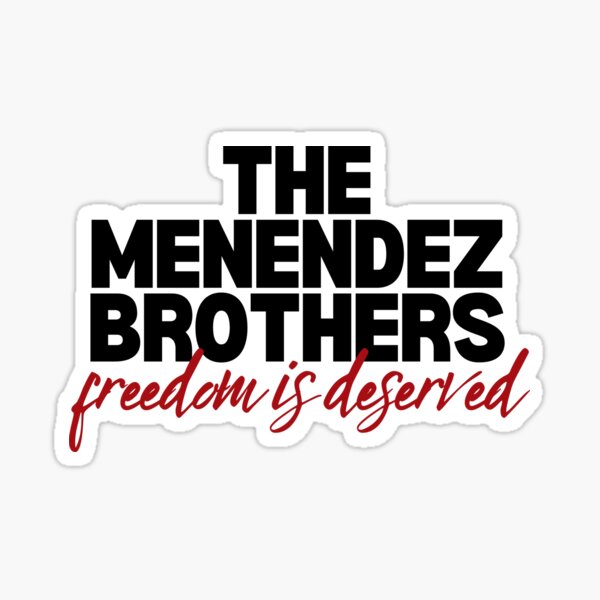 "Menendez Brothers Freedom" Sticker for Sale by Agit | Redbubble