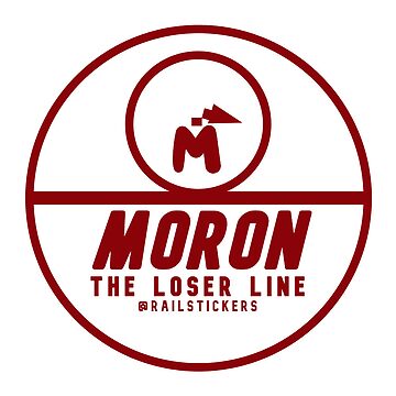 "Moron Railroad" Sticker for Sale by itsethaaan | Redbubble