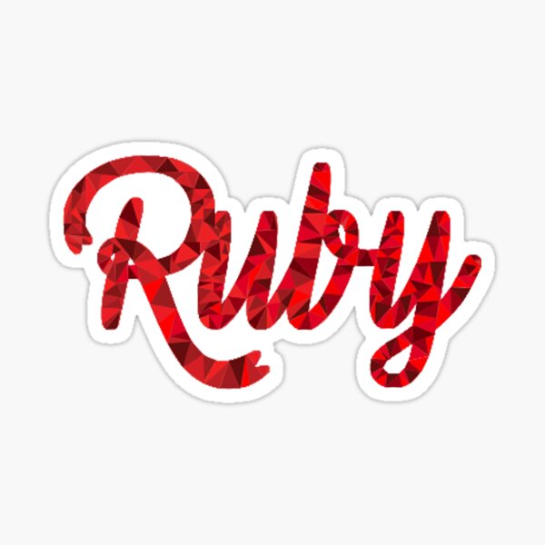 "Diamond Ruby" Sticker by TaztheOutcast | Redbubble