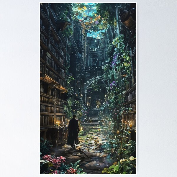 Fantasy Library Setting Posters for Sale | Redbubble