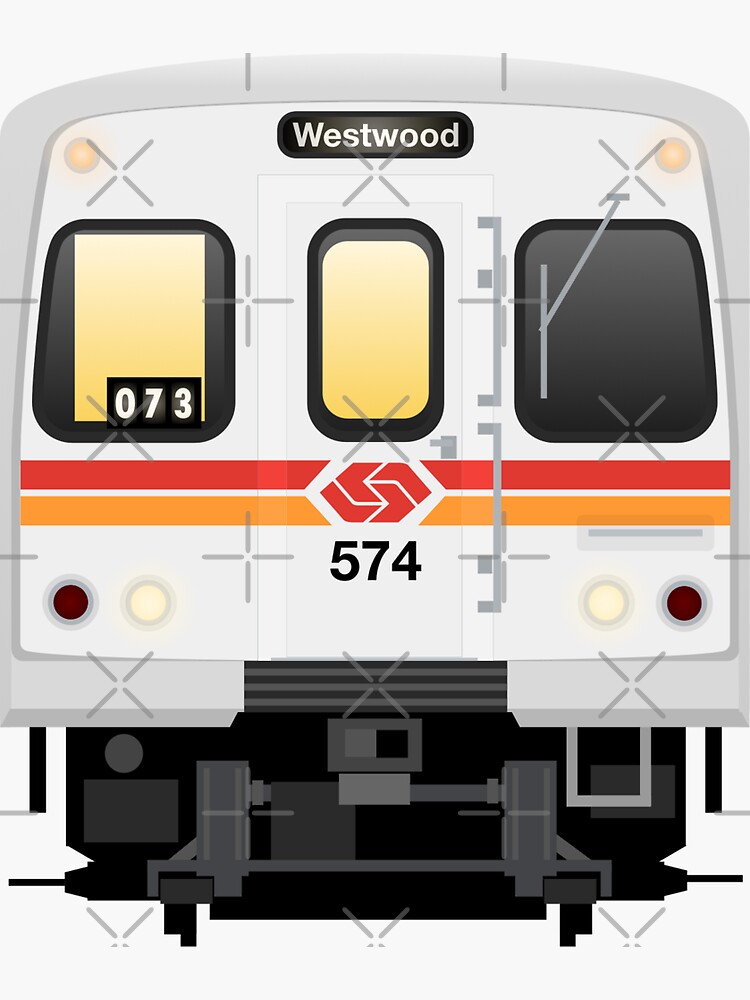 "Los Angeles Metro Rail Budd UTV Train (Fictional SCRTD Stripes, White ...